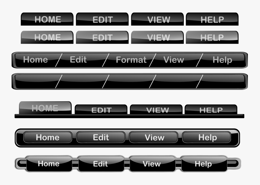 Button Clipart Website Png - Free Black Website Buttons, Transparent ...