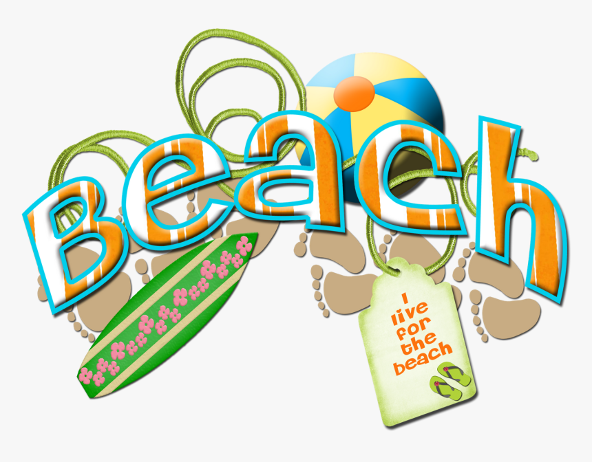 Beach Word Art Png, Transparent Png , Transparent Png Image - PNGitem