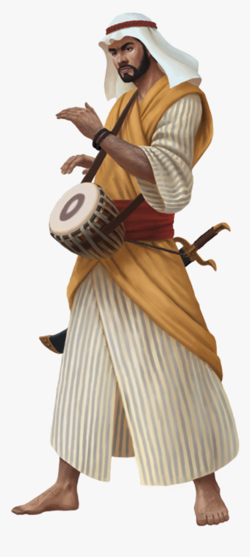 Bard Drawing Elder Scrolls - Tulamidischer Magier, HD Png Download ...