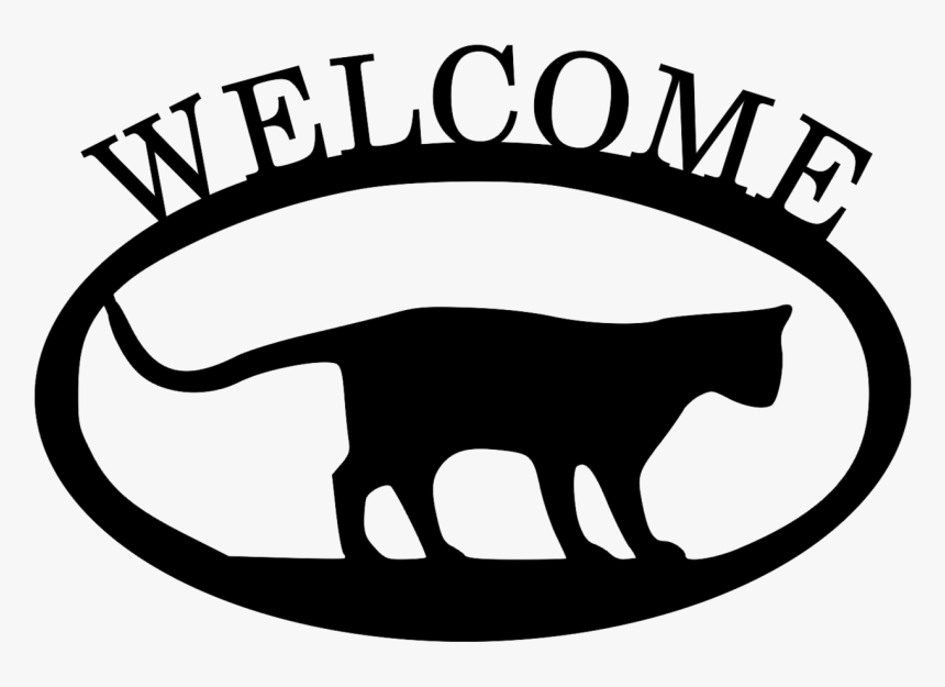 Cat Welcome Sign Class, HD Png Download , Transparent Png Image - PNGitem