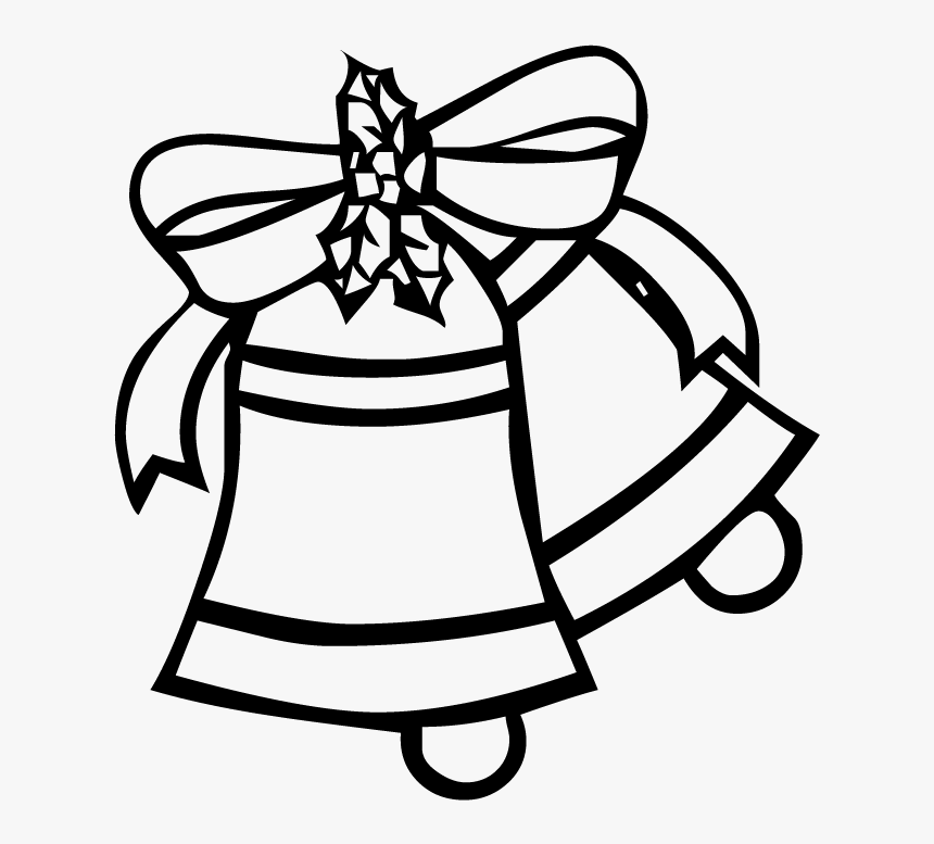 Christmas Bell Outline Png, Transparent Png , Transparent Png Image ...