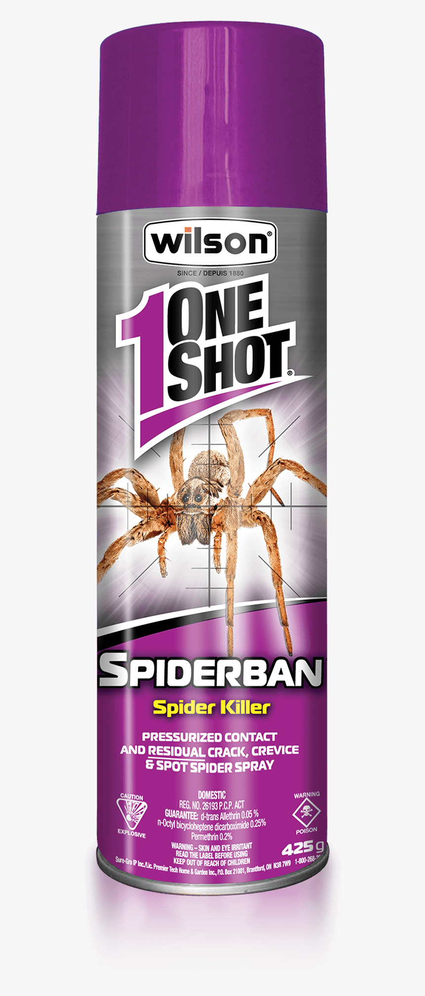 Wilson One Shot Spiderban Spider Killer - 1 Shot Spider Spray, HD Png ...