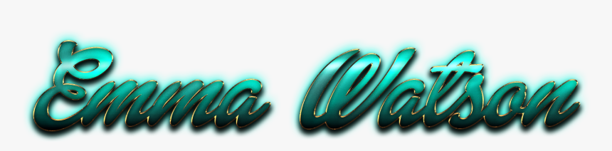 Emma Watson Beautiful Letter Png Name - Graphic Design, Transparent Png ...