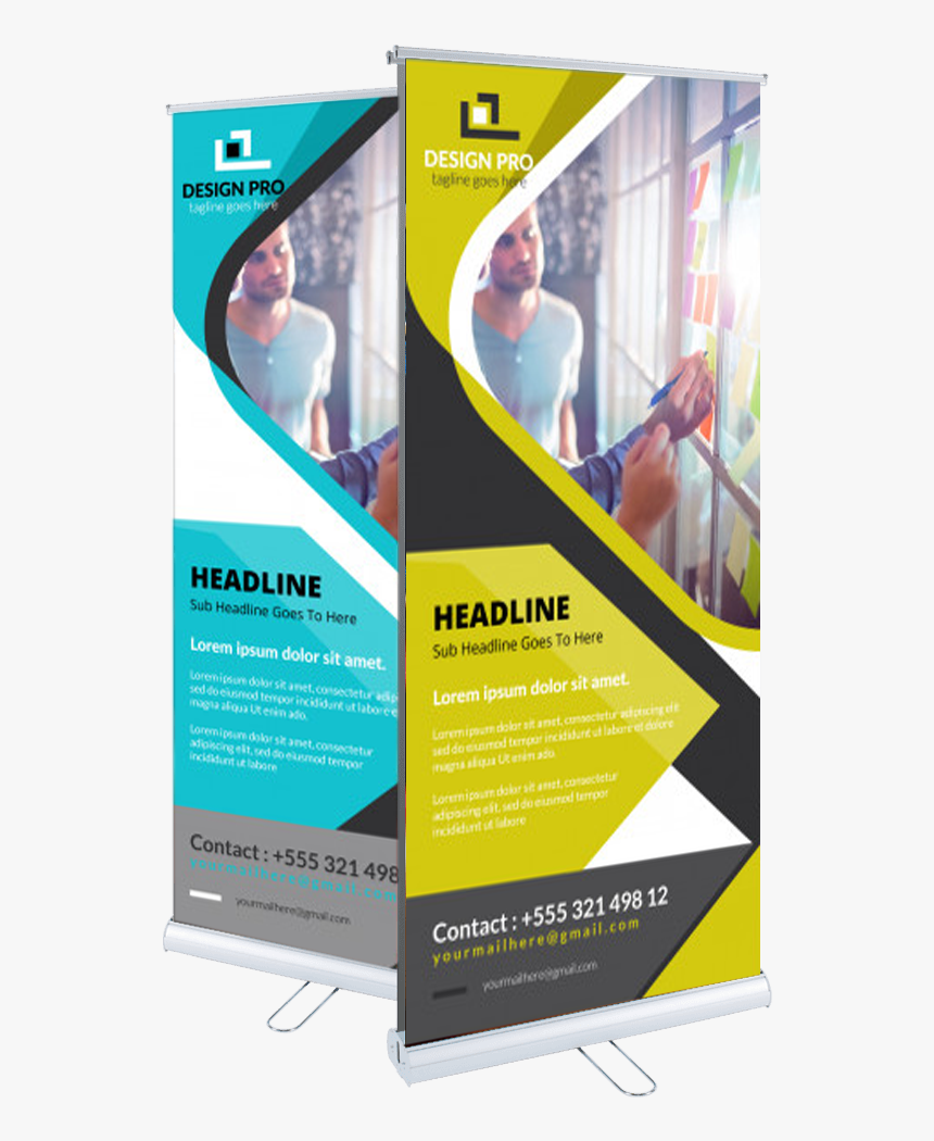 Double Sided Roller Banner - Flyer, HD Png Download , Transparent Png ...