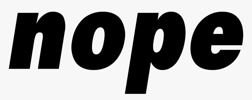 Art,brand,black And White - Nope Png, Transparent Png , Transparent Png ...