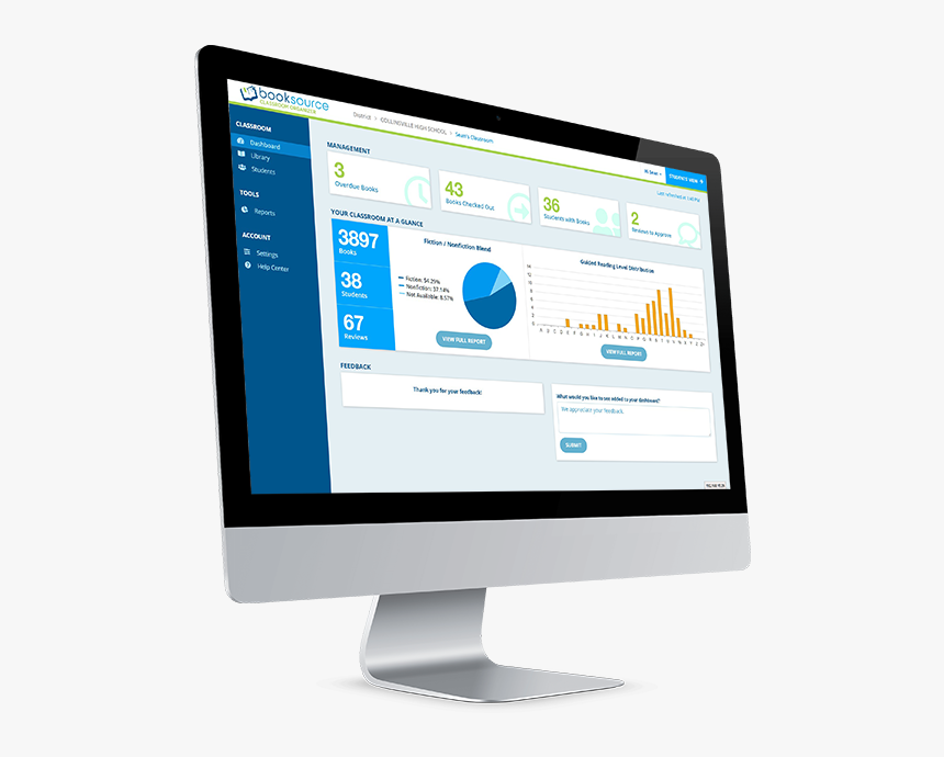 Classroom - Book - Computer Monitor, HD Png Download , Transparent Png ...