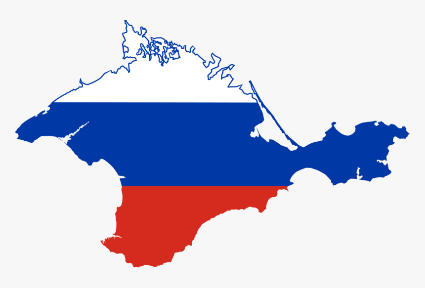 Flag Map Of Crimea - Crimea Russia Flag Map, HD Png Download ...