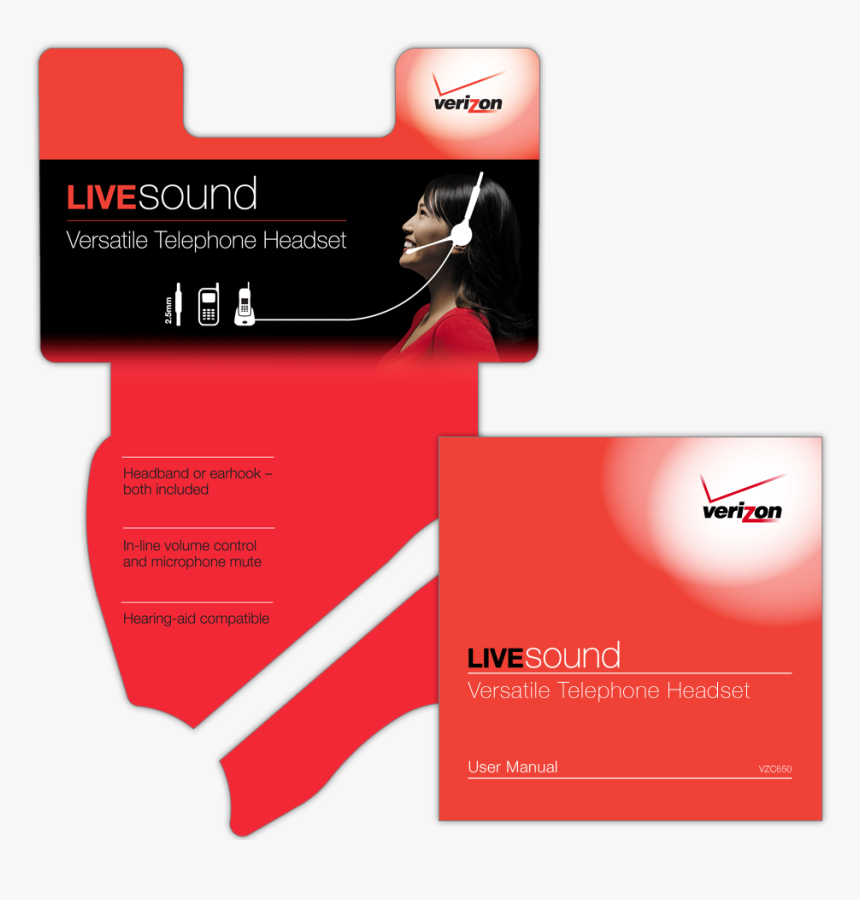 A 5-color Product Clamshell Package Insert For Verizon - Graphic Design ...