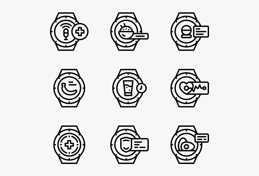 Smart Watch Health Device - Biometrics Icon, HD Png Download ...