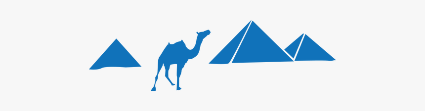 Vector Illustration Of Pyramids - Pyramids Of Giza Logo, HD Png ...