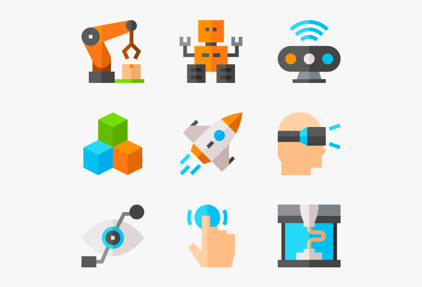 Technology Of The Future - Transparent Icon Packs Png Futuristic Icon ...