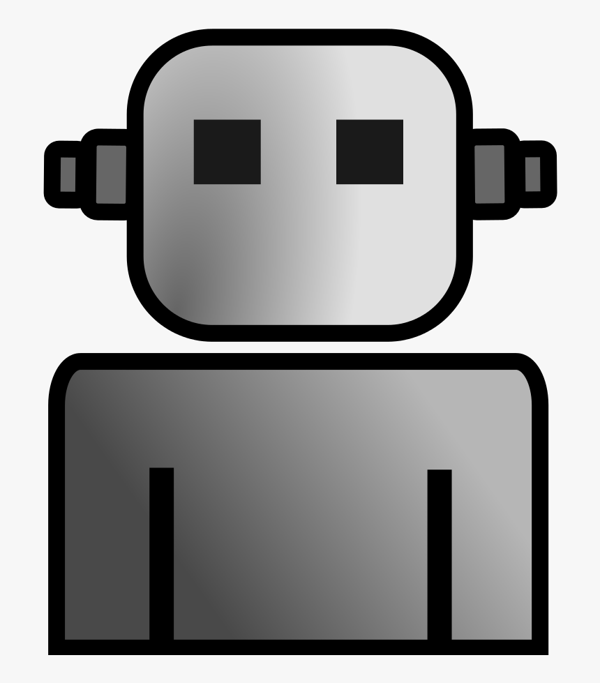 Bot Black And White, HD Png Download , Transparent Png Image - PNGitem