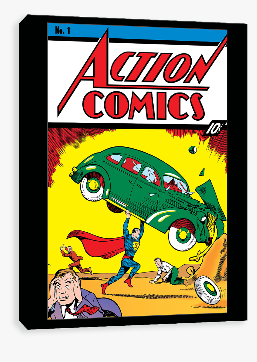 Superman Saves - First Superman Comic 1938, HD Png Download ...