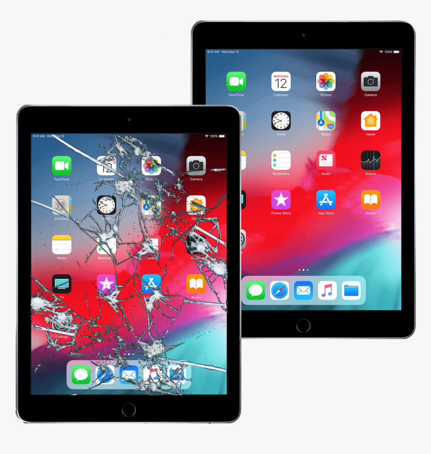 Transparent Cracked Screen Png - Ipad 9.7 G6, Png Download ...