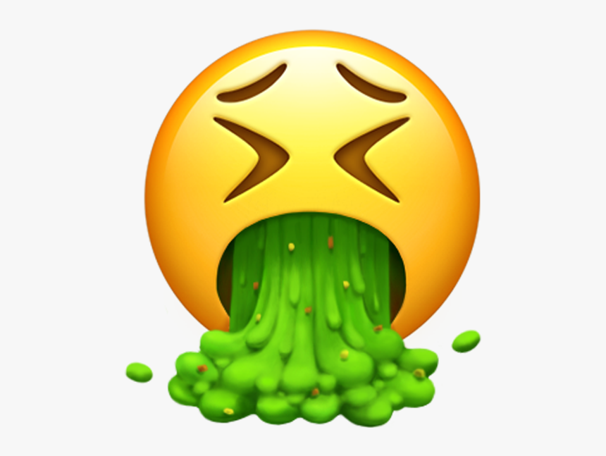 Apple’s Vomit Emoji - New Vomit Emoji, HD Png Download , Transparent ...