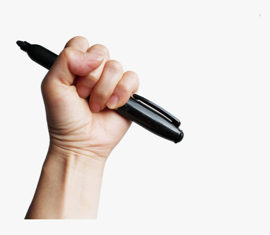 Clip Art Paper Sharpie Drawing Marker - Hand Holding Marker Png ...