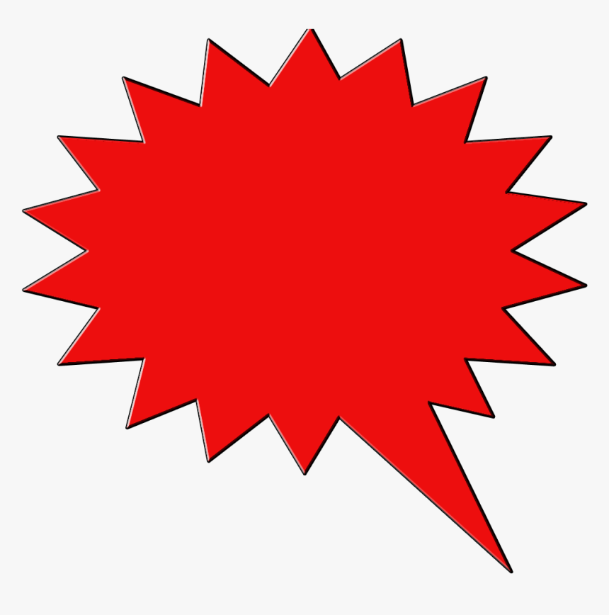 Red Text Bubble Right Transparent Image Website Design - Text Bubble ...