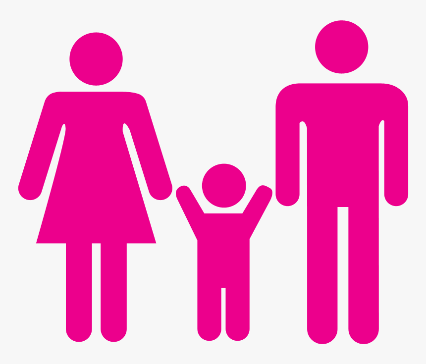 Transparent Family Icon Png - Red Female Toilet Sign, Png Download ...