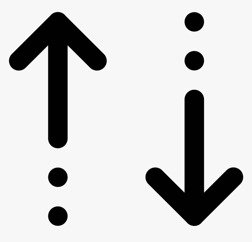 The Icon Has Two Vertical Arrows Facing In Opposite - Vertical Arrows ...