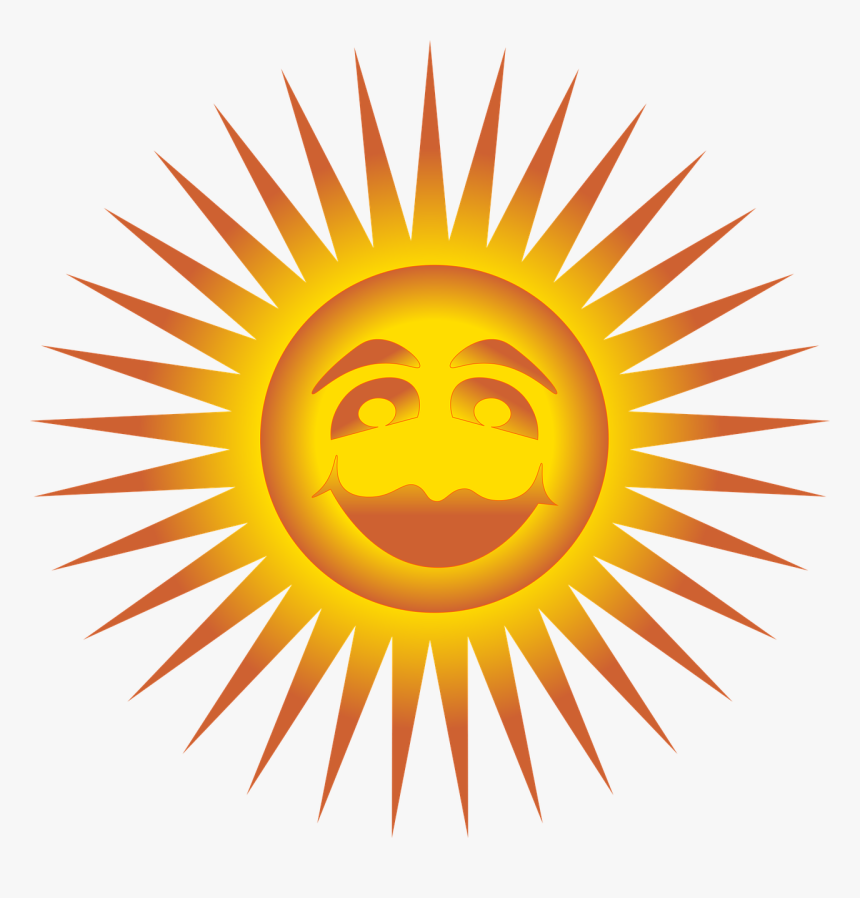 Sun, Happy, Face, Smile, Smiley, Hot, Solar, Round - Vector Graphics ...