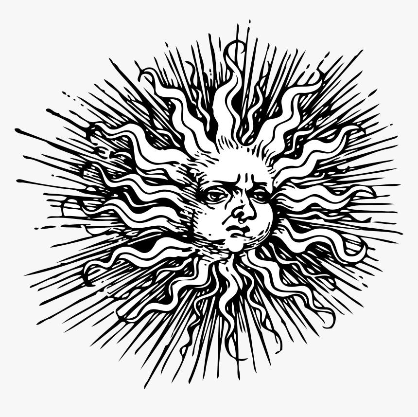Ornate Sun Clip Arts - Medieval Sun Png, Transparent Png , Transparent ...