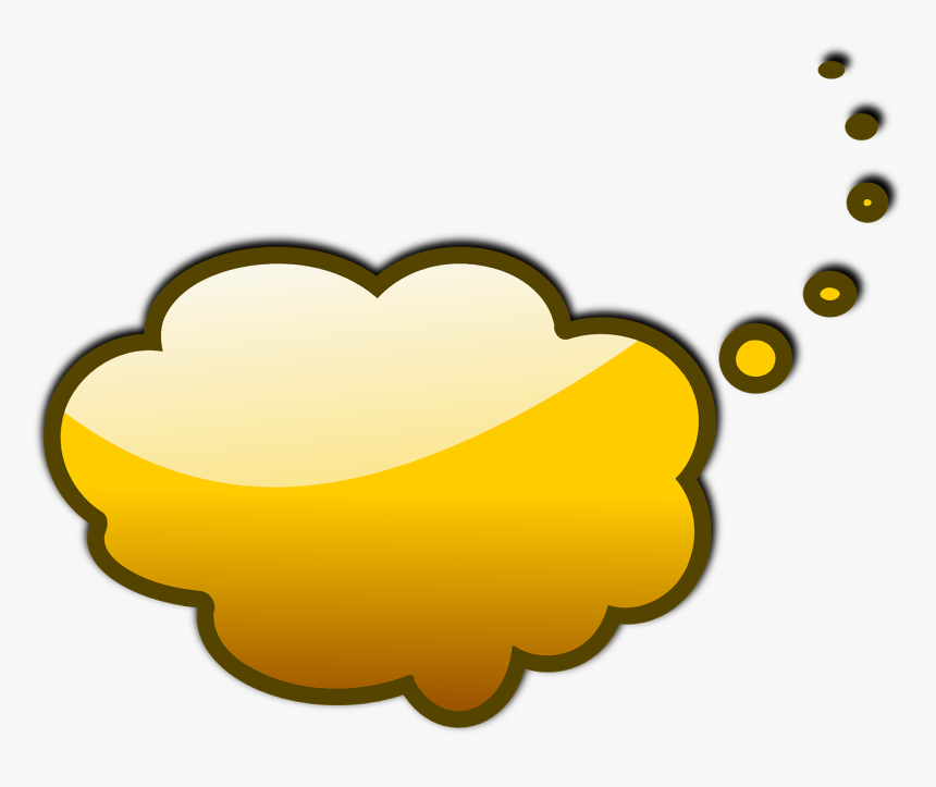 Transparent Background Thinking Cloud Png, Png Download , Transparent ...