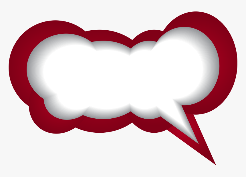 Speech Bubble Red White Png Clip Art Imageu200b Gallery - Speech ...