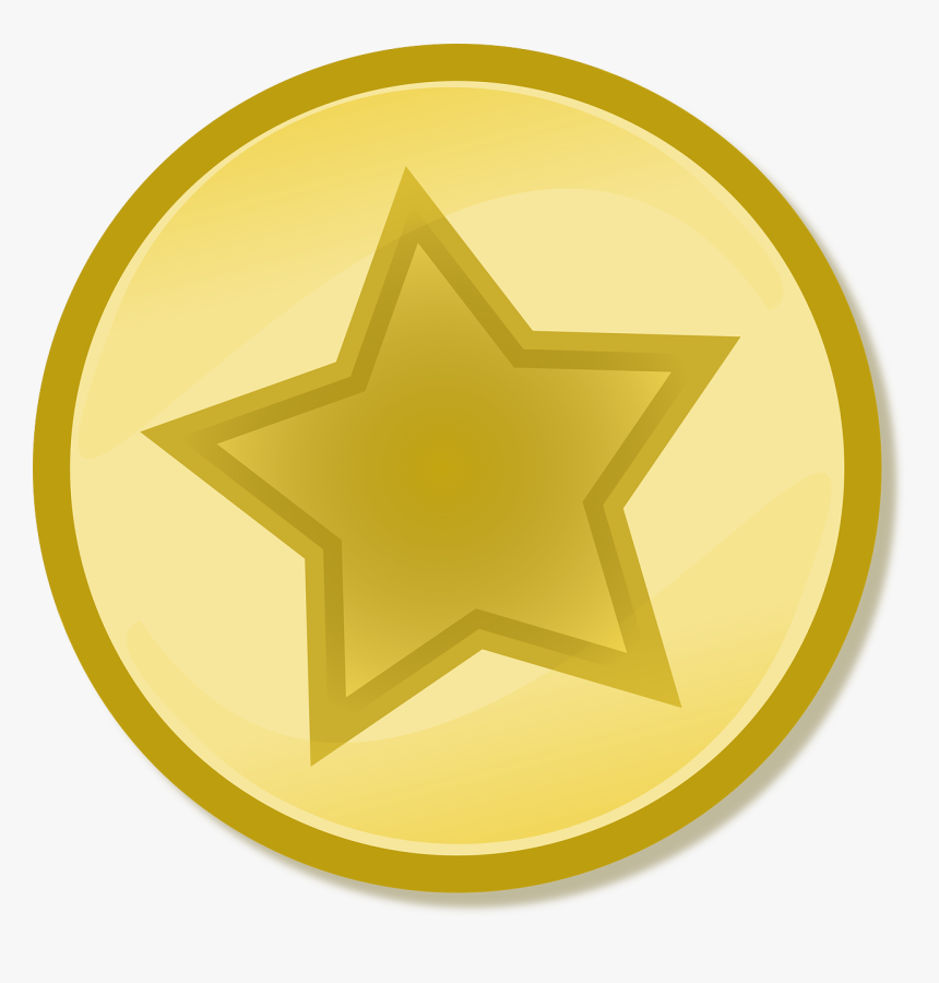 Golden Star Inside Circle, HD Png Download , Transparent Png Image ...