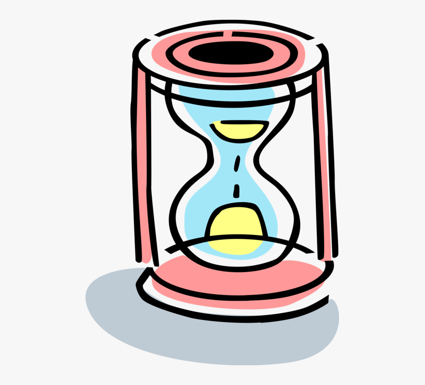 Vector Illustration Of Hourglass Or Sandglass, Sand, HD Png Download ...