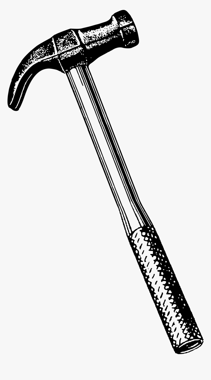Big Image Png - Hammer Line Art Transparent, Png Download , Transparent ...