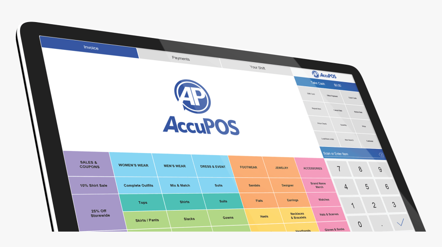 Advanced Pos System By Accupos Point Of Sale - Accupos, HD Png Download ...