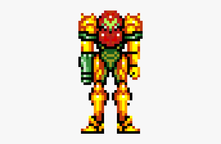 Samus Super Metroid Pixel Art, HD Png Download , Transparent Png Image ...