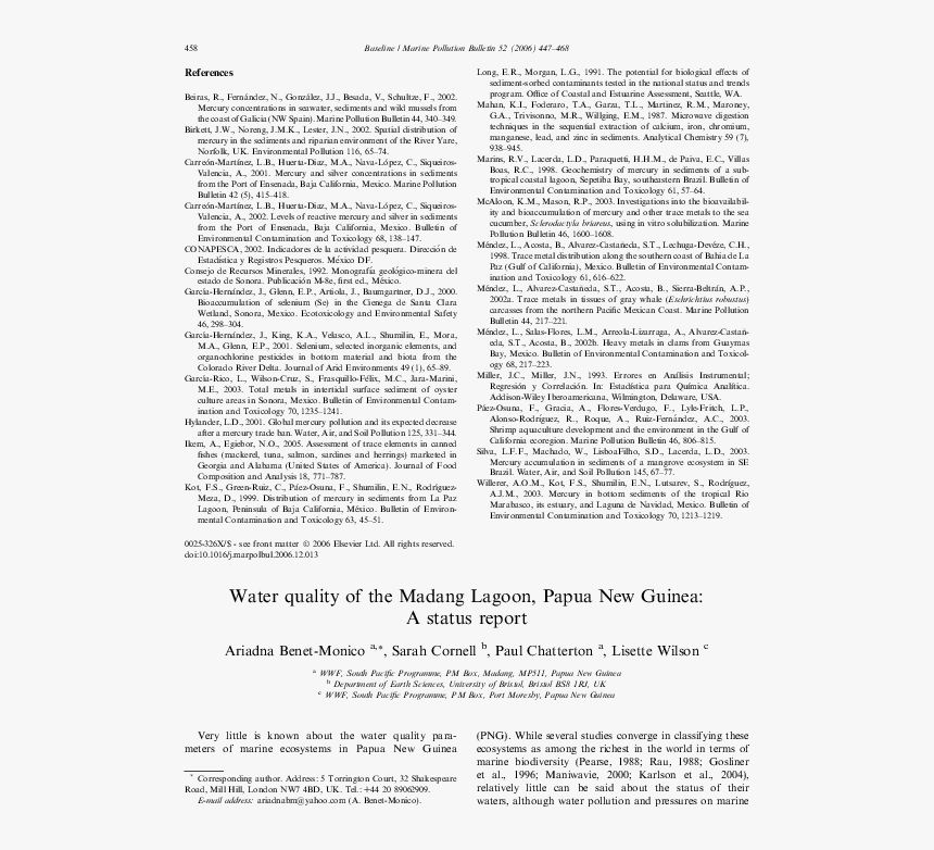 Madang Rd Tuna Environmental Management Systems Of, HD Png Download ...