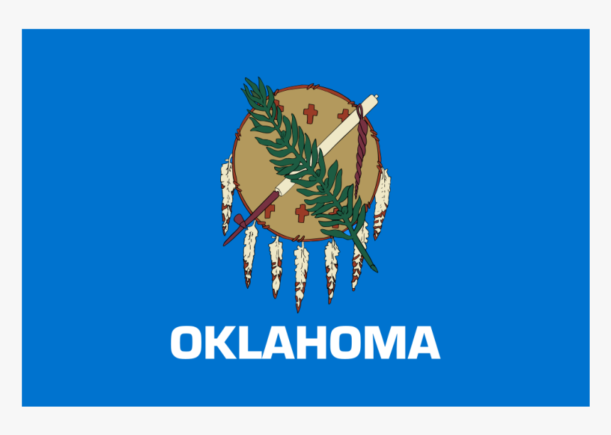 Us Ok Oklahoma Flag Icon - Oklahoma State Flag Clipart, HD Png Download ...