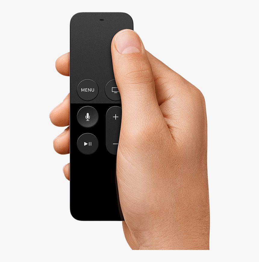 Now It Comes To The Remote - Remote Control Apple Tv 4, HD Png Download ...