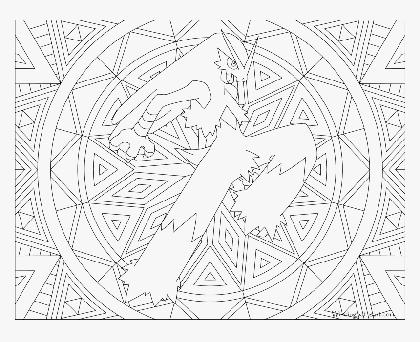 Adult Coloring Pages Pokemon, HD Png Download , Transparent Png Image ...