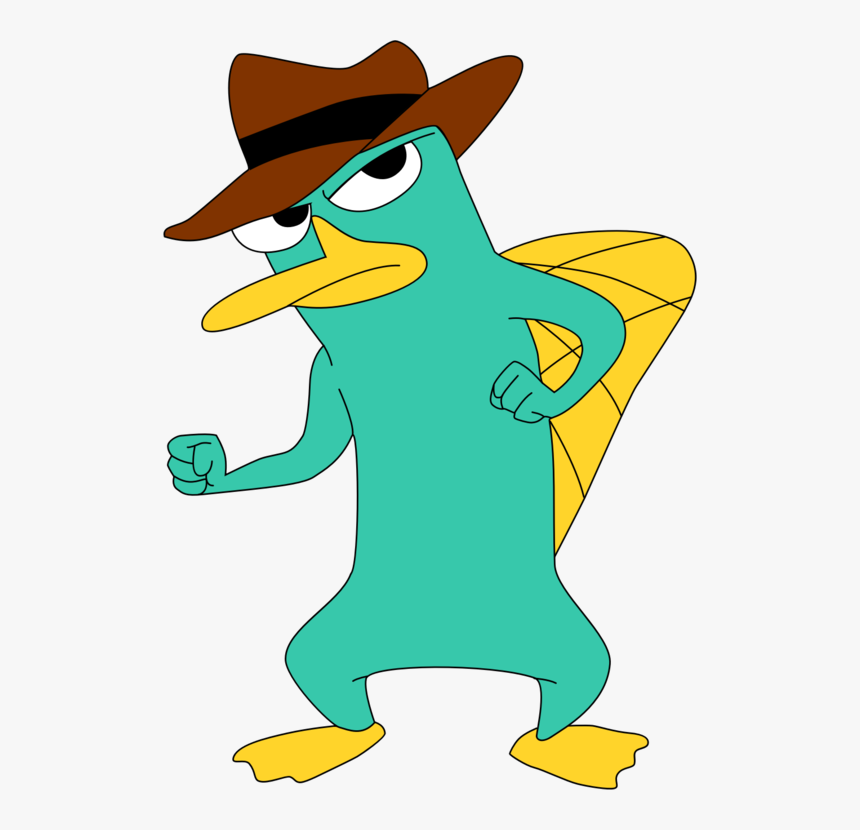 Art,artwork,vertebrate - Perry The Platypus Png, Transparent Png ...