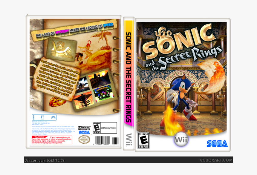 Sonic And The Secret Rings Box Art Cover - Sonic And The Secret Rings ...