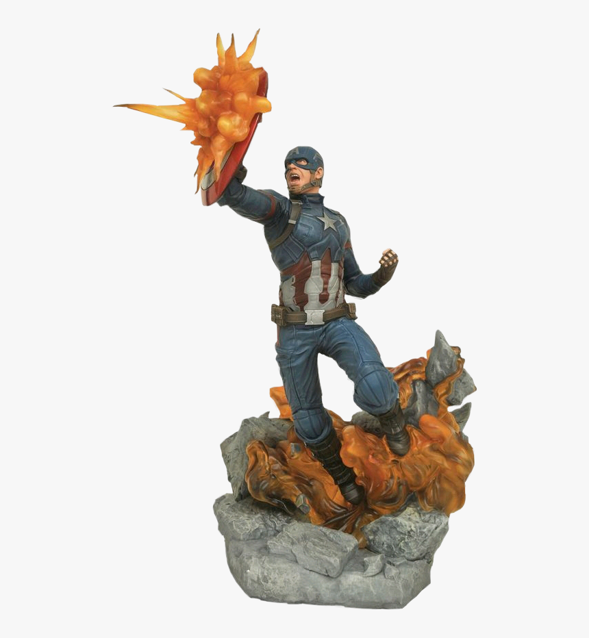 Captain America Diamond Select Statue, HD Png Download , Transparent ...