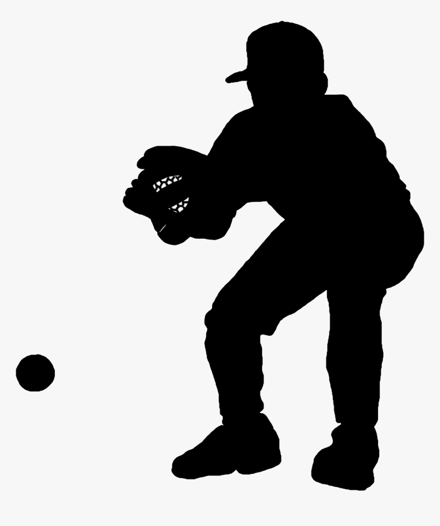Silhouette Baseball Player Transparent Background, HD Png Download ...