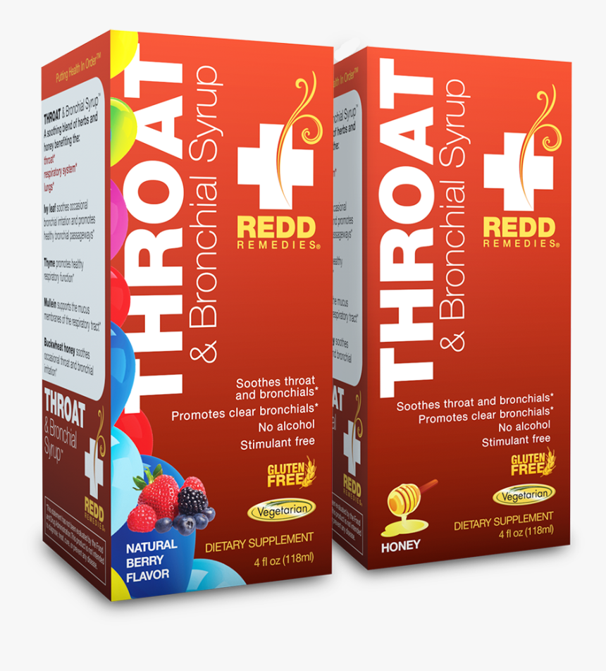 Throat & Bronchial Syrup Soothes Throat And Bronchials - Brochure, HD ...