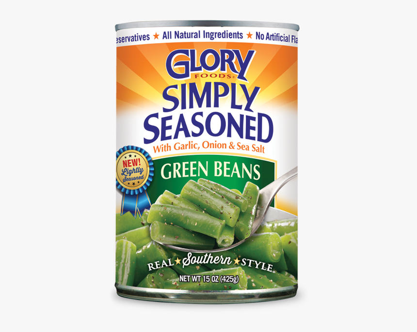 Simply Seasoned Green Beans - Glory Foods, HD Png Download ...