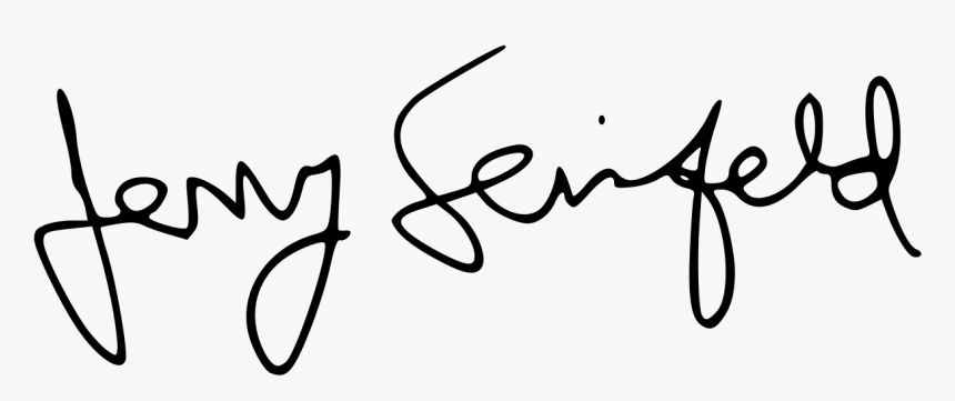 Jerry Seinfeld Signature, HD Png Download , Transparent Png Image - PNGitem