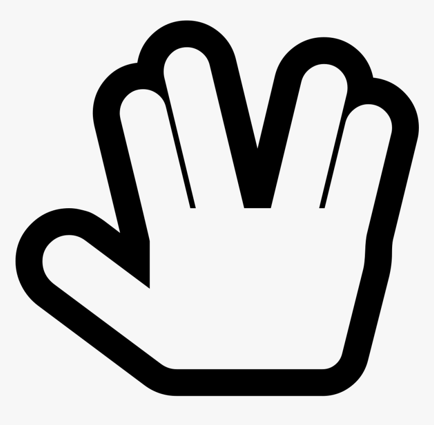 Hand Spock O - Spock Hand Png, Transparent Png , Transparent Png Image ...