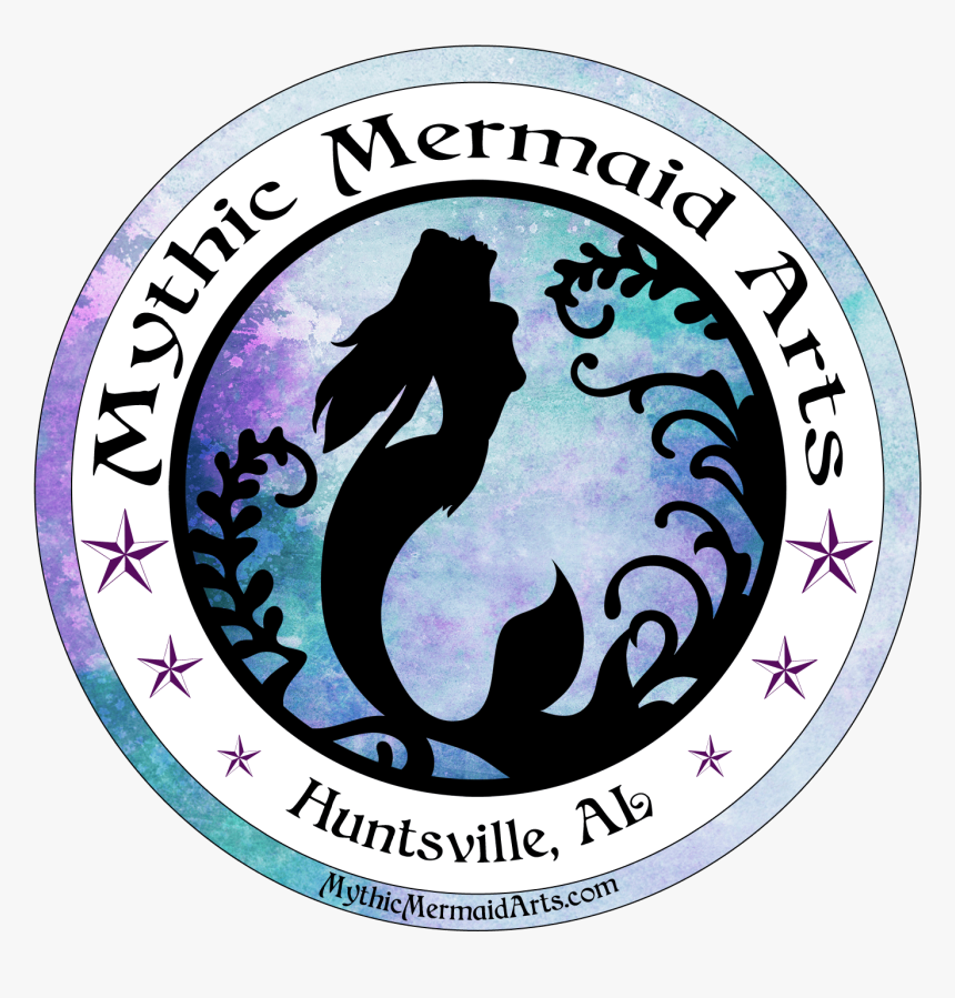 Mermaid Circle Silhouette, HD Png Download , Transparent Png Image ...