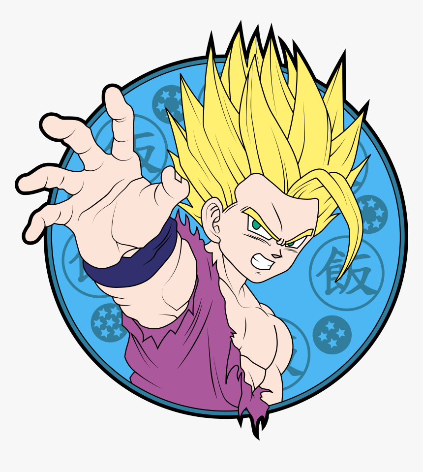 Image Of Ss2 Gohan - Cartoon, HD Png Download , Transparent Png Image ...