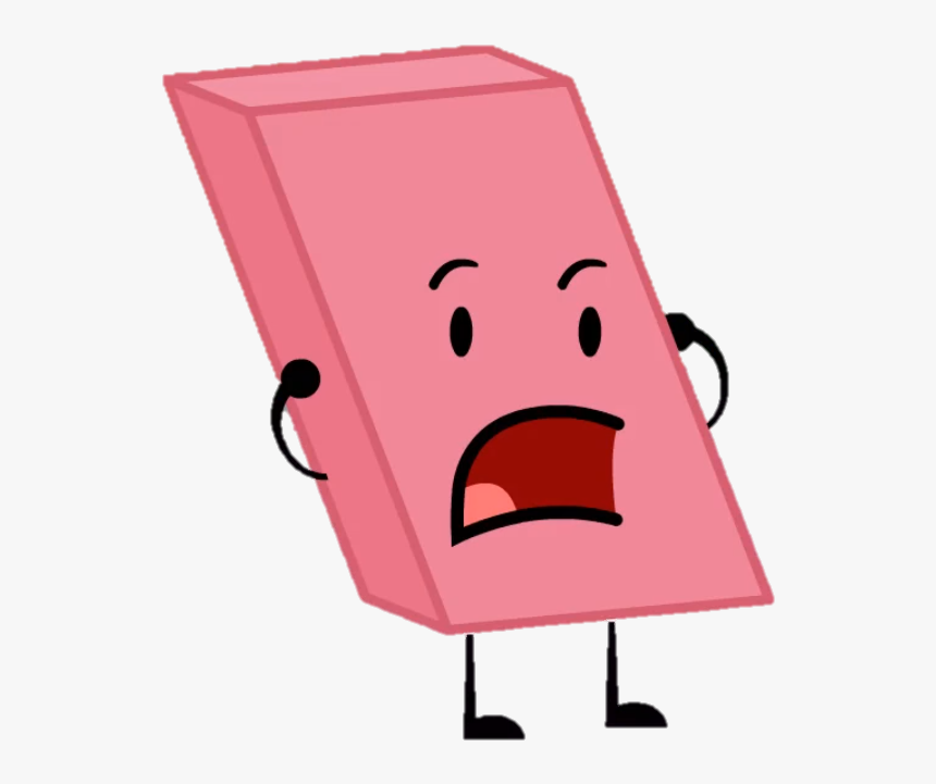 Eraser Clipart Horizontal - Battle For Dream Island Surprised, HD Png ...