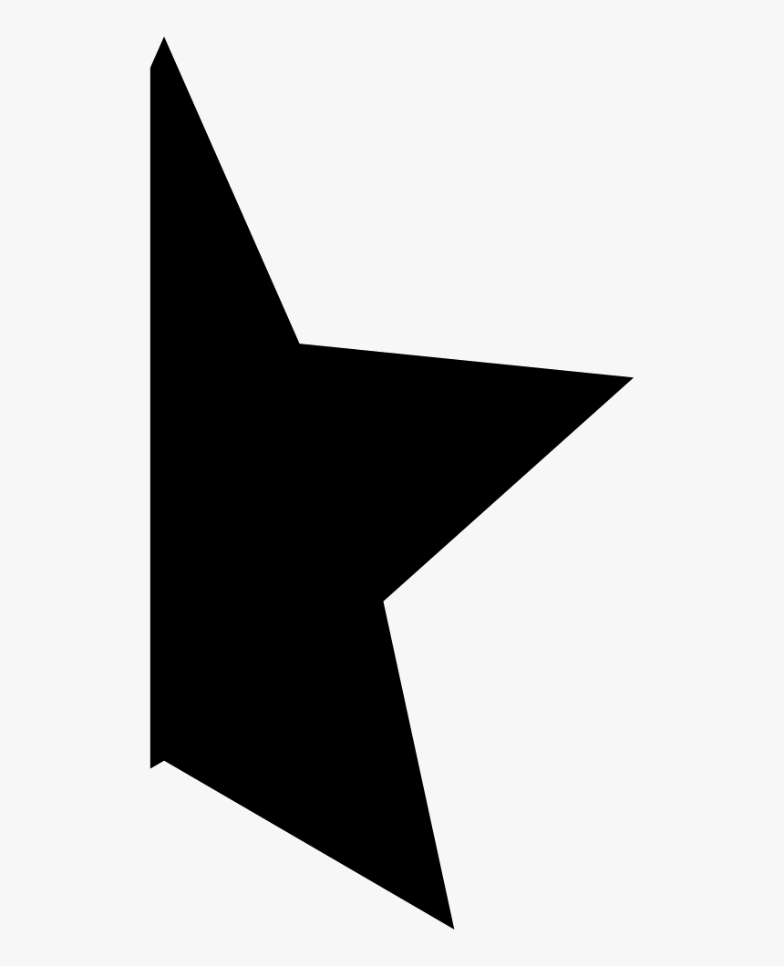 Half Star Shape, HD Png Download , Transparent Png Image - PNGitem