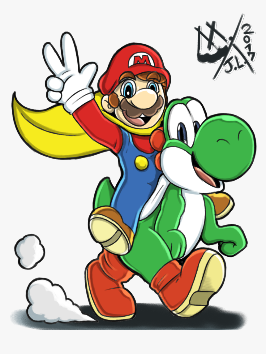 Super Mario World - Cartoon, HD Png Download , Transparent Png Image ...
