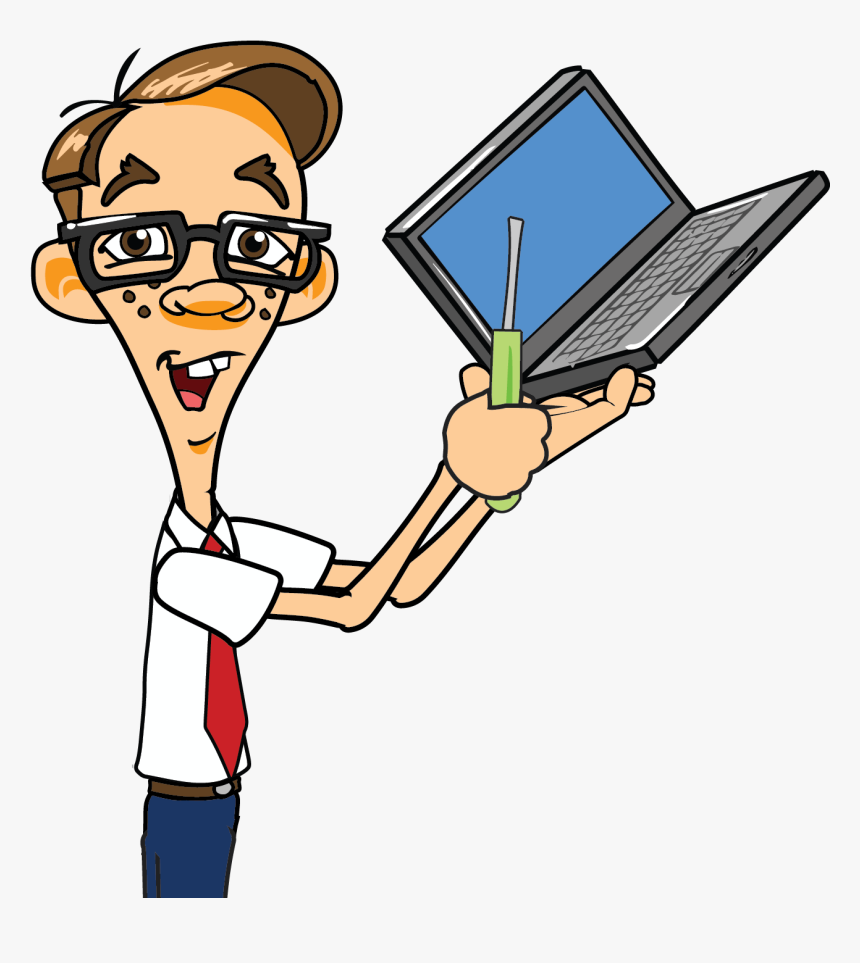 Computer Nerd Png - Computer Technician Clipart, Transparent Png ...